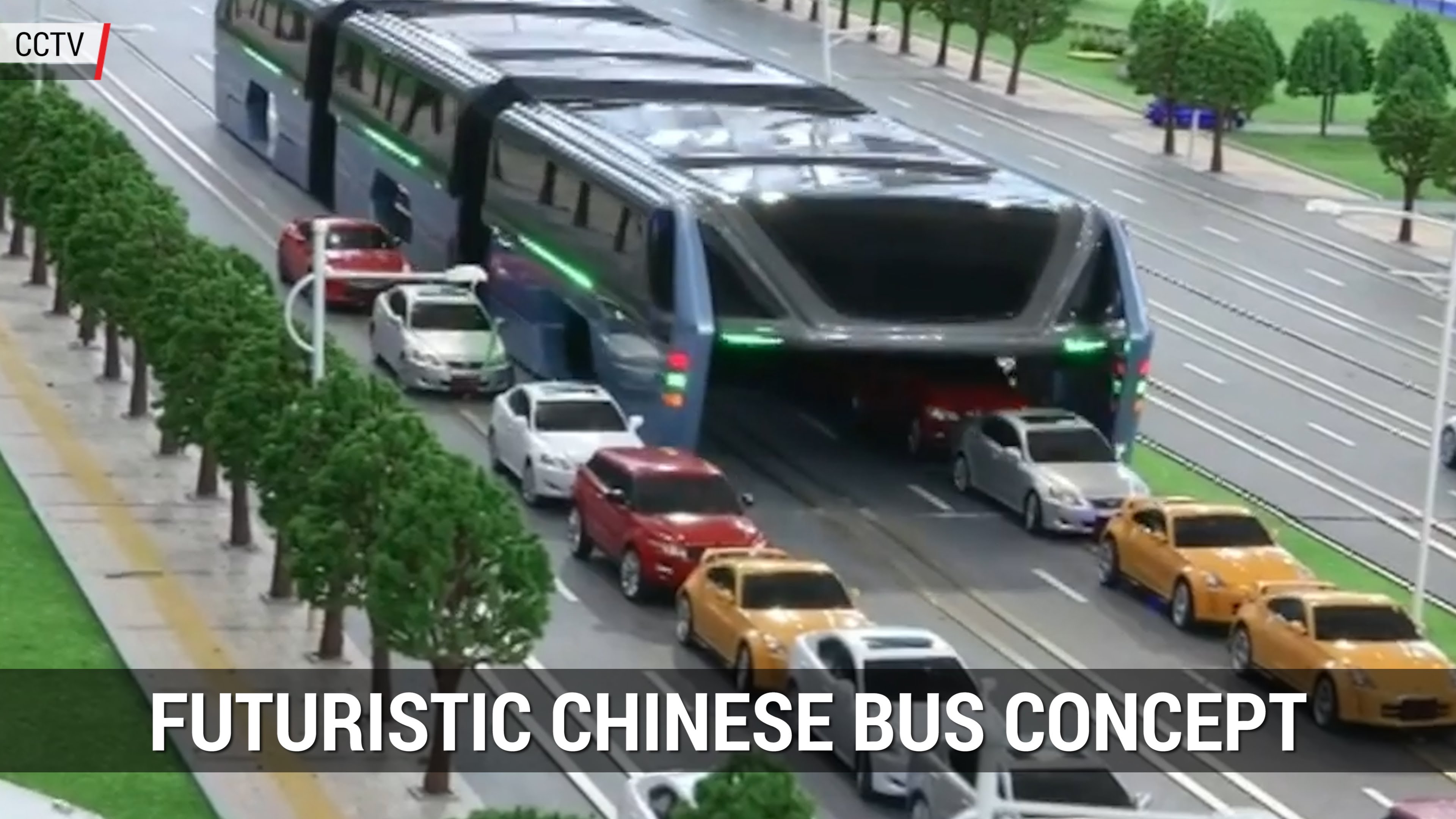 China Invents Amazing Elevated Bus to Fight Horrible Traffic Jams - Parhlo