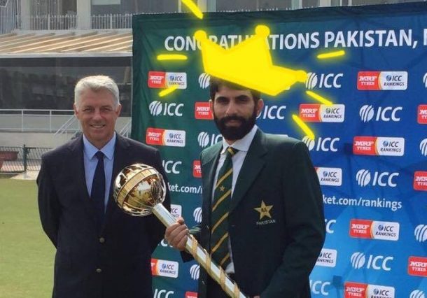 All Hail King Misbah - Misbah Wins ICC Test Championship Mace And ...