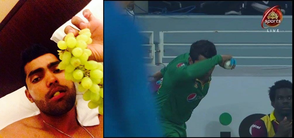 Umar Akmal's Dab Celebration In Last Night's Match Is Making Crazy!
