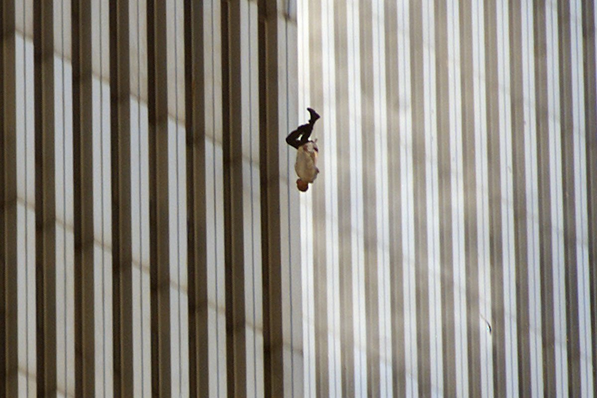 The Story Behind This Horrific 9/11 Photo Of A Man Falling From WTC