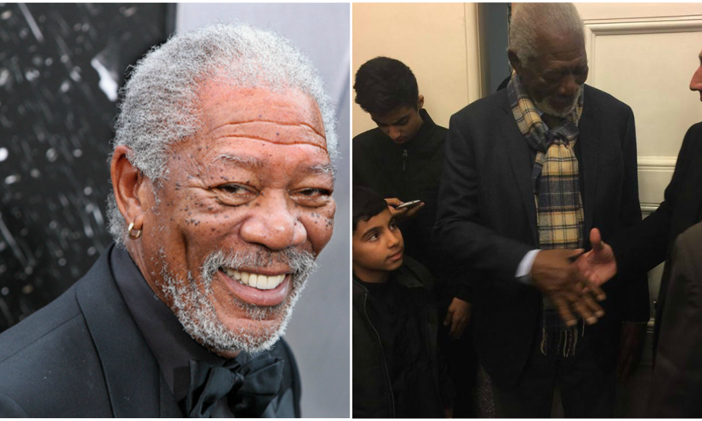 This Portrait of Morgan Freeman by a Young Boy From Lyari