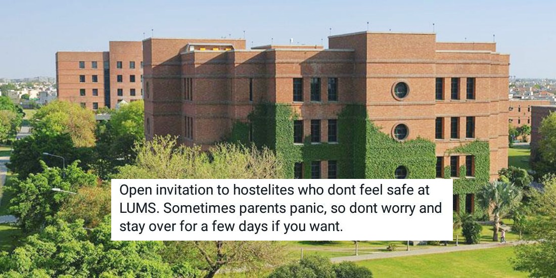 This Is How LUMS Students Reacted After Other Students Felt Unsafe