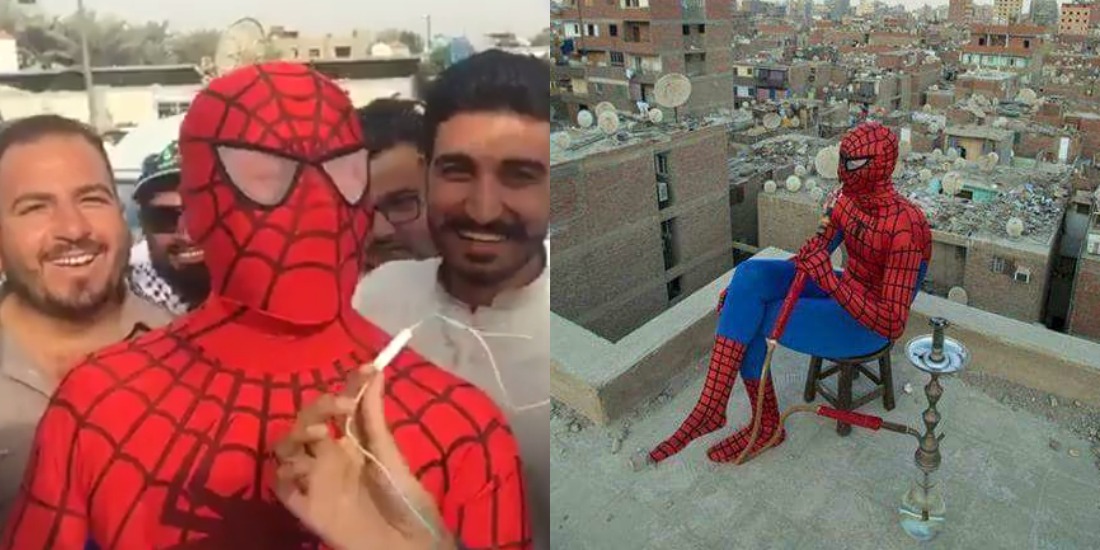 Man Marked The Most Unique Protest By Dressing Up As Spiderman
