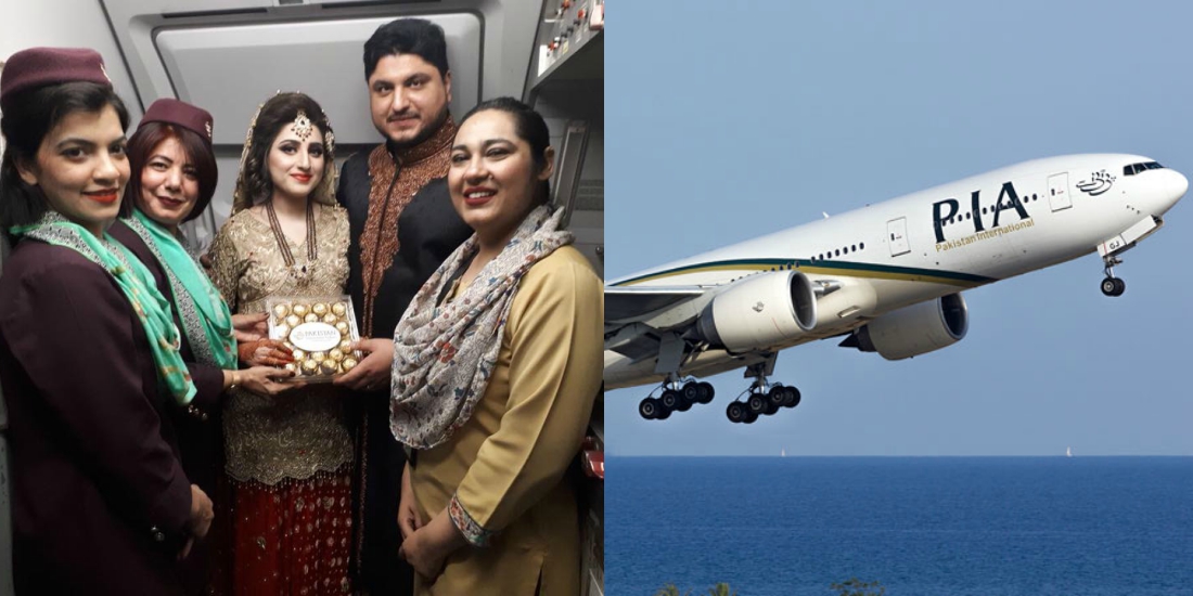 PIA Welcomed this Couple Who Went Straight to Board a Flight after ...