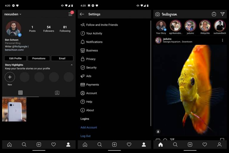 Instagram Has Finally Introduced The Dark Mode Feature|Parhlo.com