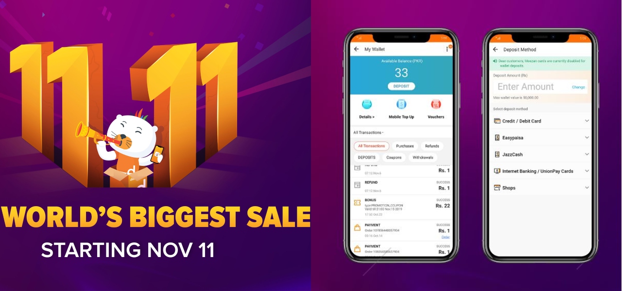 11/11 Is Right Around The Corner, Make The Most Of It With Daraz Wallet!