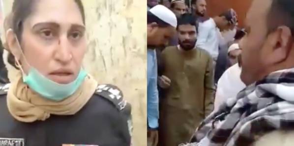 Lady SHO In Karachi Manhandled During Jumma Prayers Outside Mosque
