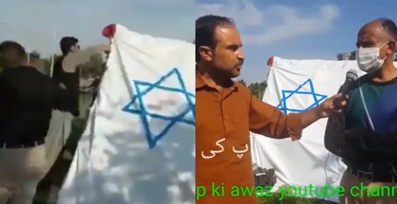 Pakistani Zionist In Islamabad Shows Love For Israel Which Angers Locals