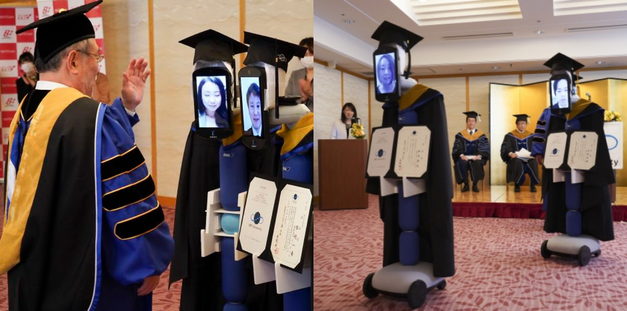 Robots In Japan Wore Gowns During Virtual Graduation Ceremony