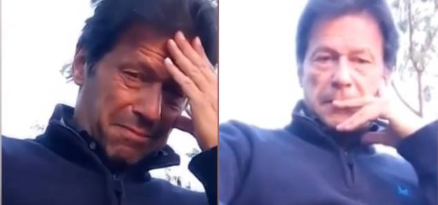 WATCH: Video Of PM Imran Khan Crying Goes Viral On The Internet