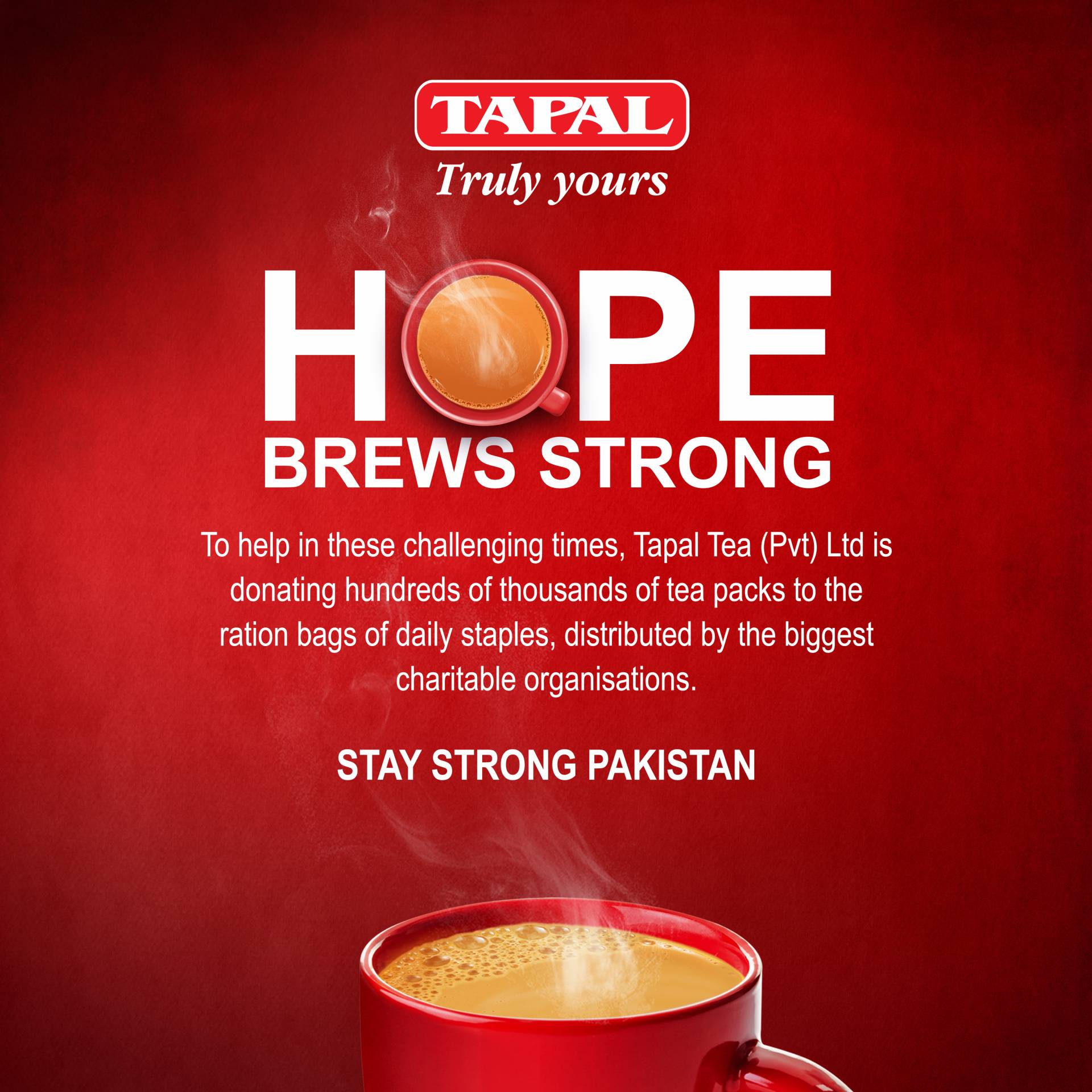 Tapal Collaborates With NGOs In Ration Drive During Tough COVID-19 Times