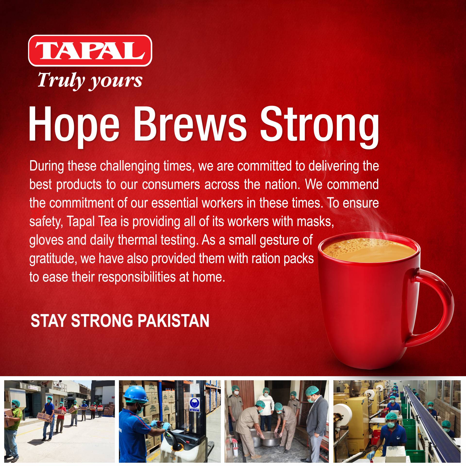 Tapal Collaborates With NGOs In Ration Drive During Tough COVID-19 Times