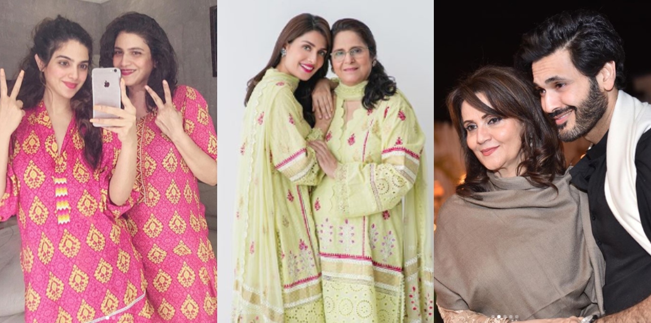 Pakistani Celebrities Share Adorable Pictures With Their Moms