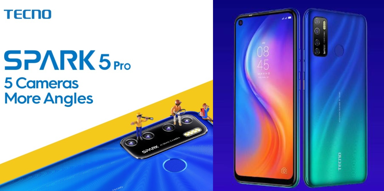 TECNO Launched SPARK 5 Pro: 5 Cameras, 5000mAh Battery & 6.6” HD Display