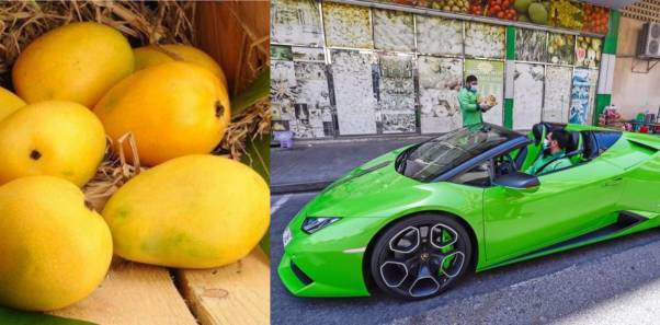 Mangoes Delivered in a Lambo - Mangoes delivery service is back in Dubai