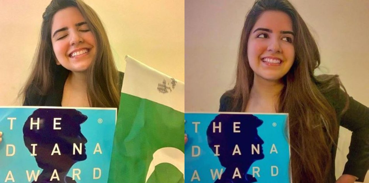 18-Year-Old Raina Khan Receives 'The Diana Award' & Makes Pakistan Proud