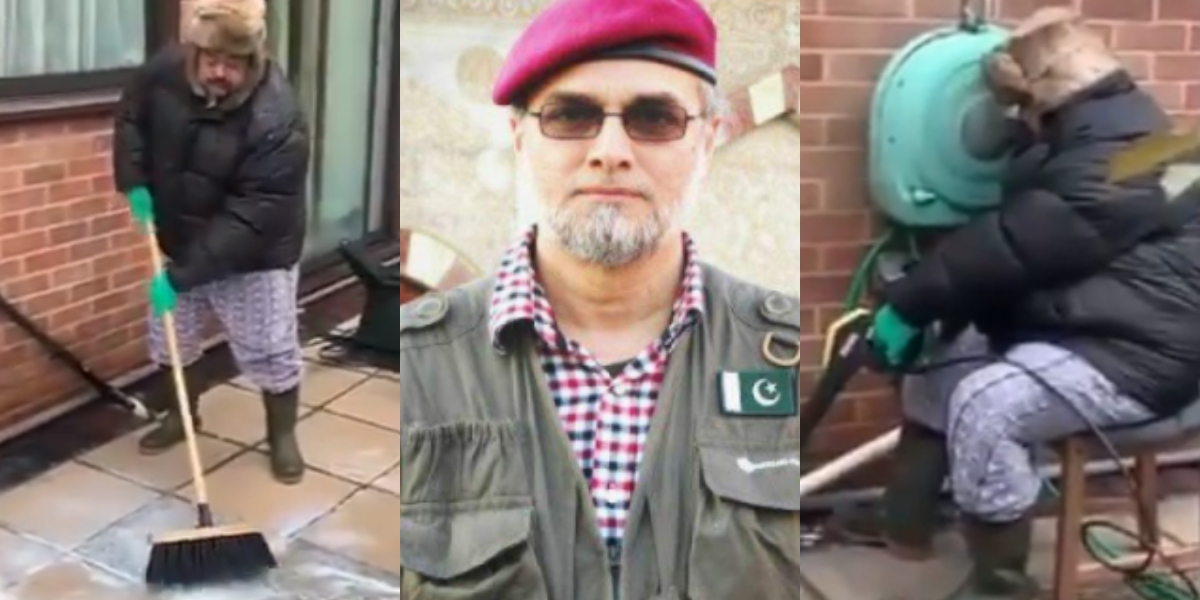 Zaid Hamid Calls MQM Founder A 'Sweeper' As He Cleans Gutter In New ...