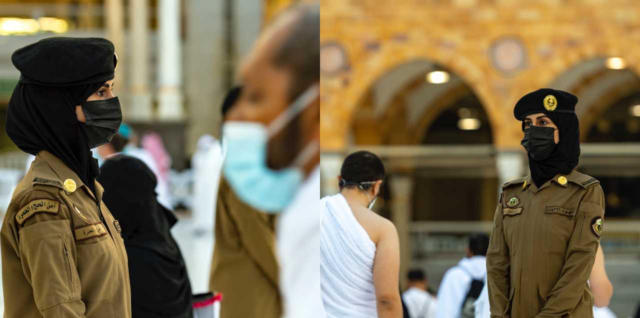 Women Security Guards On Duty For First Time At Saudi Arabia's Grand Mosque