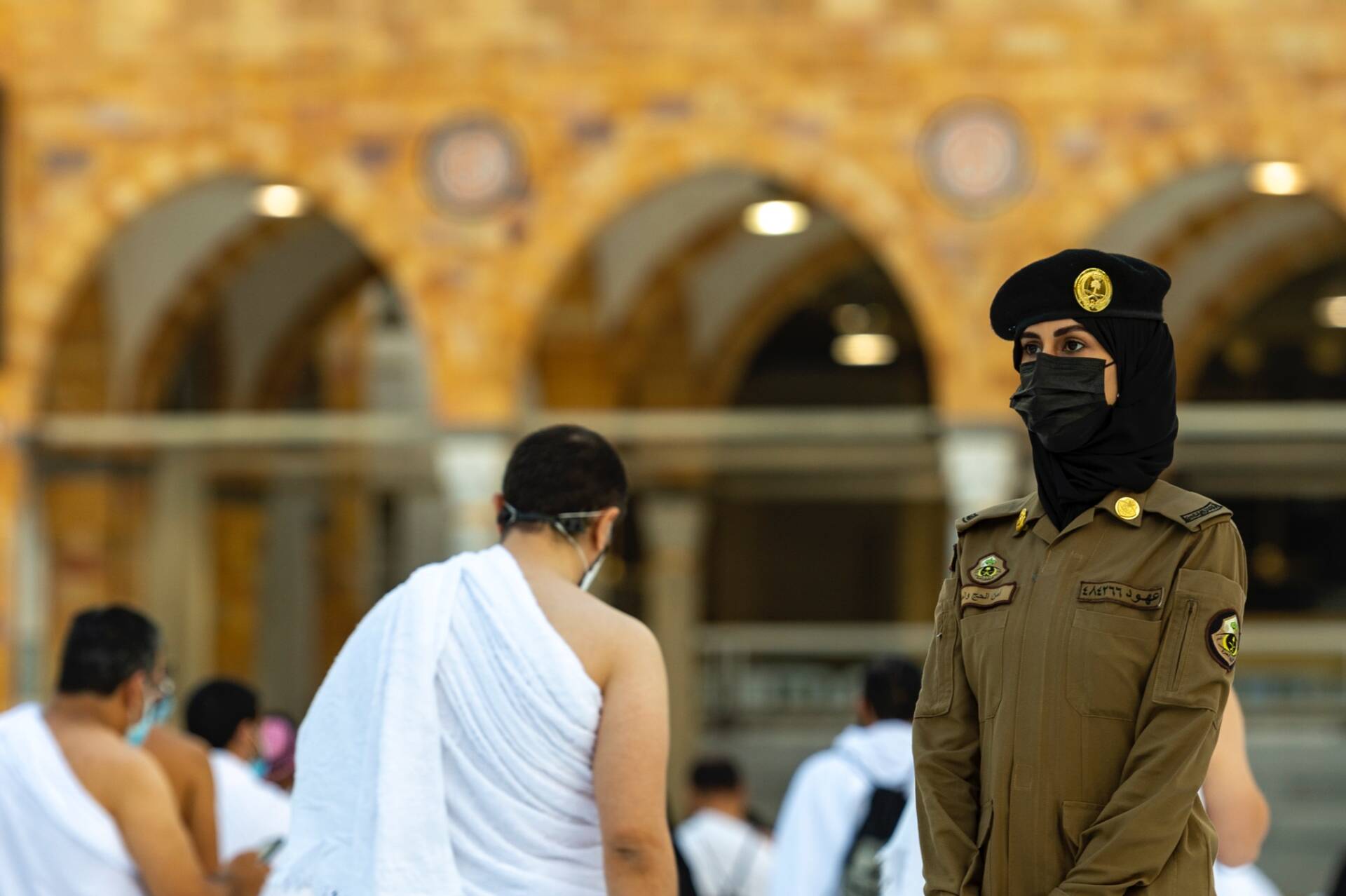 Women Security Guards On Duty For First Time At Saudi Arabia's Grand Mosque