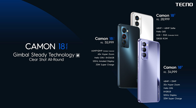 TECNO Launches Its Much-Awaited Camon 18 Series In Pakistan