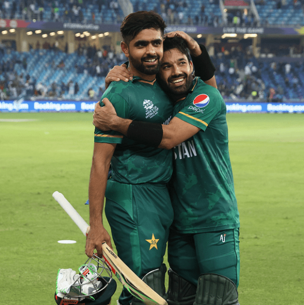 Green Shirts Everywhere Babar Azam Mohammed Rizwan And Shaheen Afridi