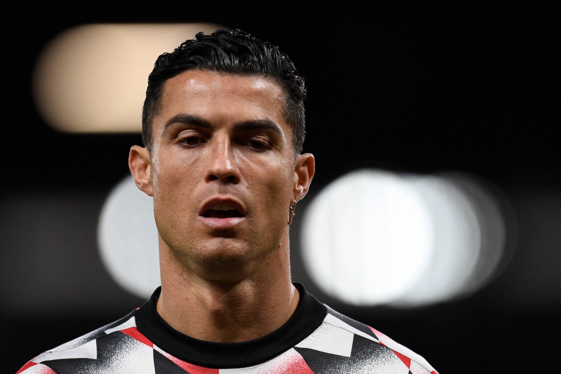 Cristiano Ronaldo Leaves Old Trafford Before The Full-Time