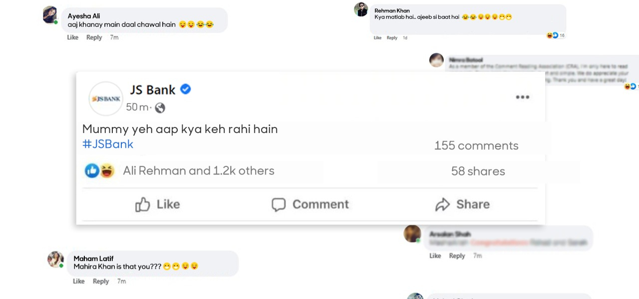 Intension or By Mistake? JS Bank starts a meme-fest.