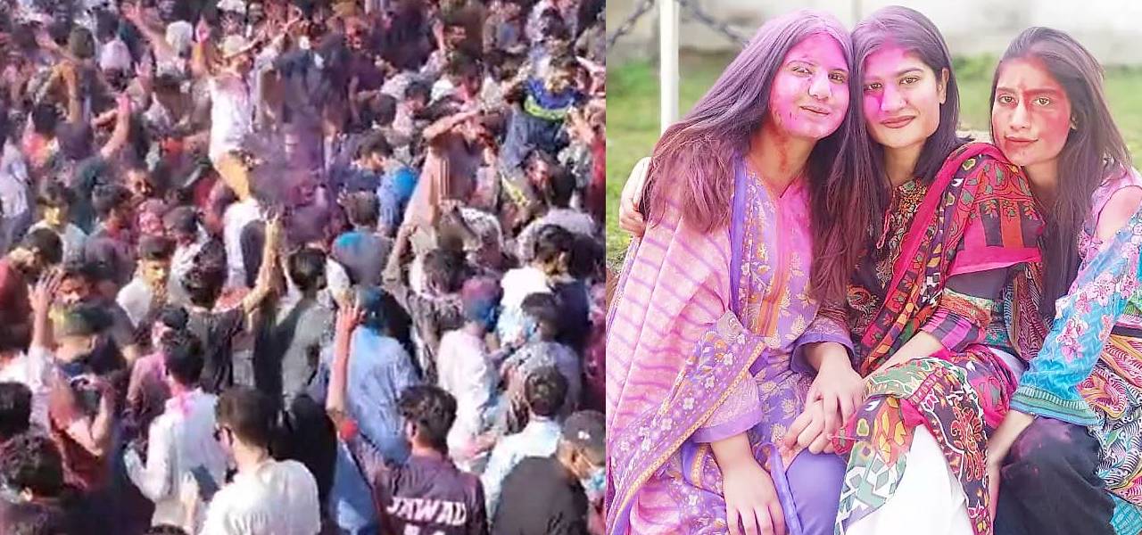 Anger Netizens React To Quaid-e-Azam University Holi Celebration