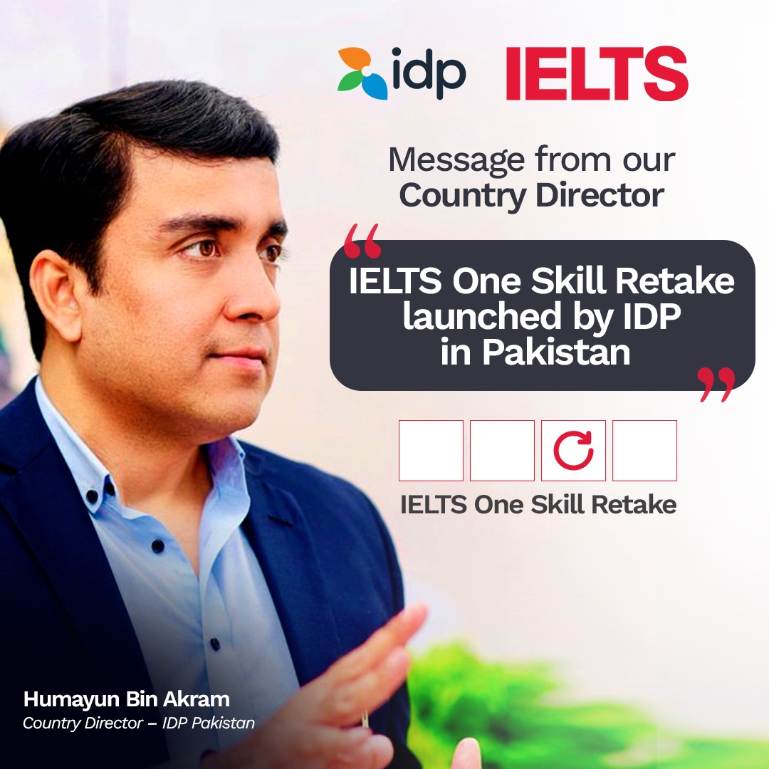 IELTS One Skill Retake launched by IDP in Pakistan - Parhlo