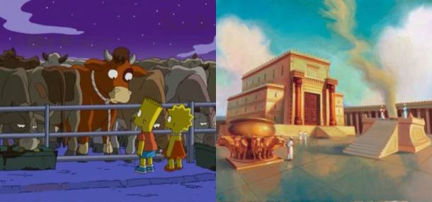 Red heifers in Middle East conflict, echoed by Simpsons' "Apocalypse ...