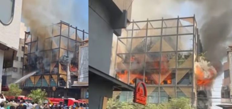 Big Fire at Food Inn Restaurant in Karachi - Parhlo